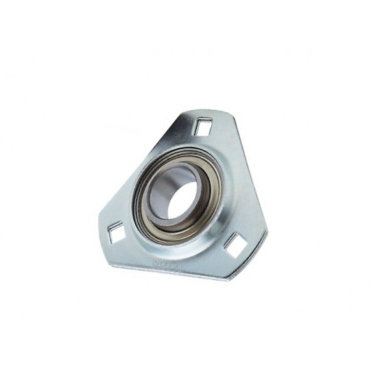 SBPFT201 Metric Pressed Steel Three Bolt Triangle Flange Housing With a ...