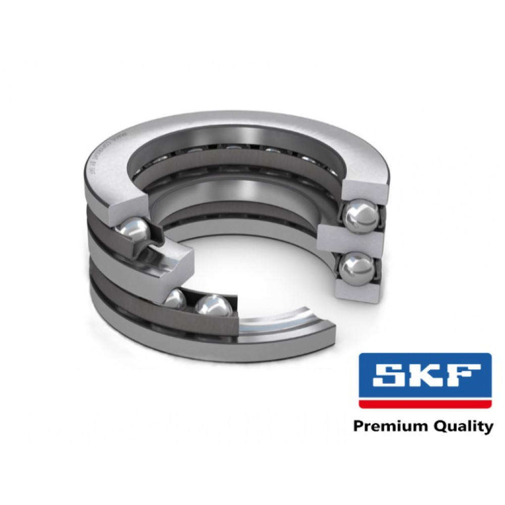 52206 SKF Double Thrust Ball Bearing with Flat Seats 25x52x29mm