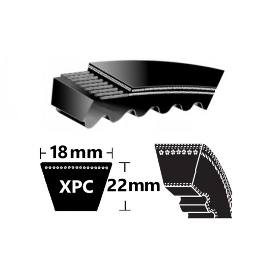 XPC2650 Branded XPC-Section Cogged V-Belt